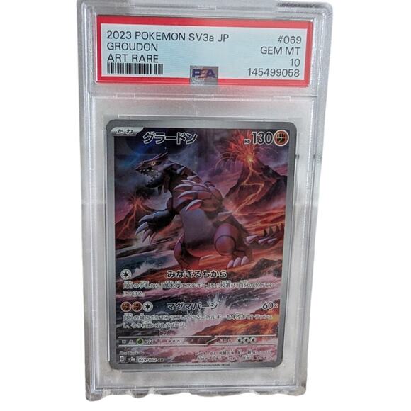 Pokemon | Toys | Pokmon Tcg Groudon Art Rare Holo Sv3a Raging Surf ...